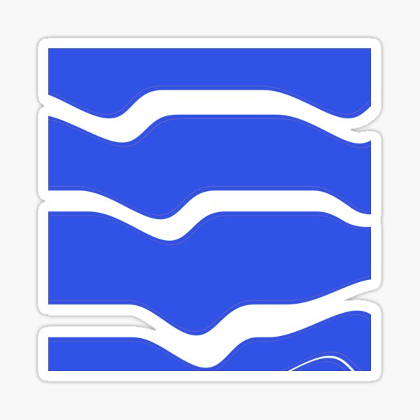 "Blue Line" Sticker for Sale by sophiaredolfi | Redbubble