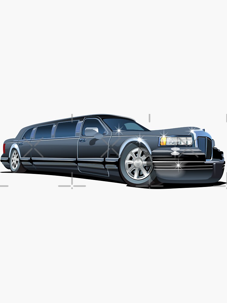 "Cartoon limo" Sticker for Sale by Mechanick | Redbubble
