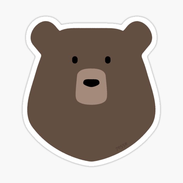 "Brown Bear" Sticker by 73553 | Redbubble