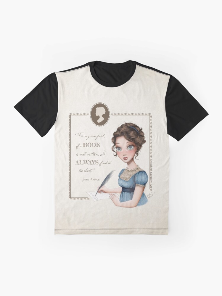 "Jane Austen Portrait" T-shirt for Sale by belizabethg | Redbubble ...