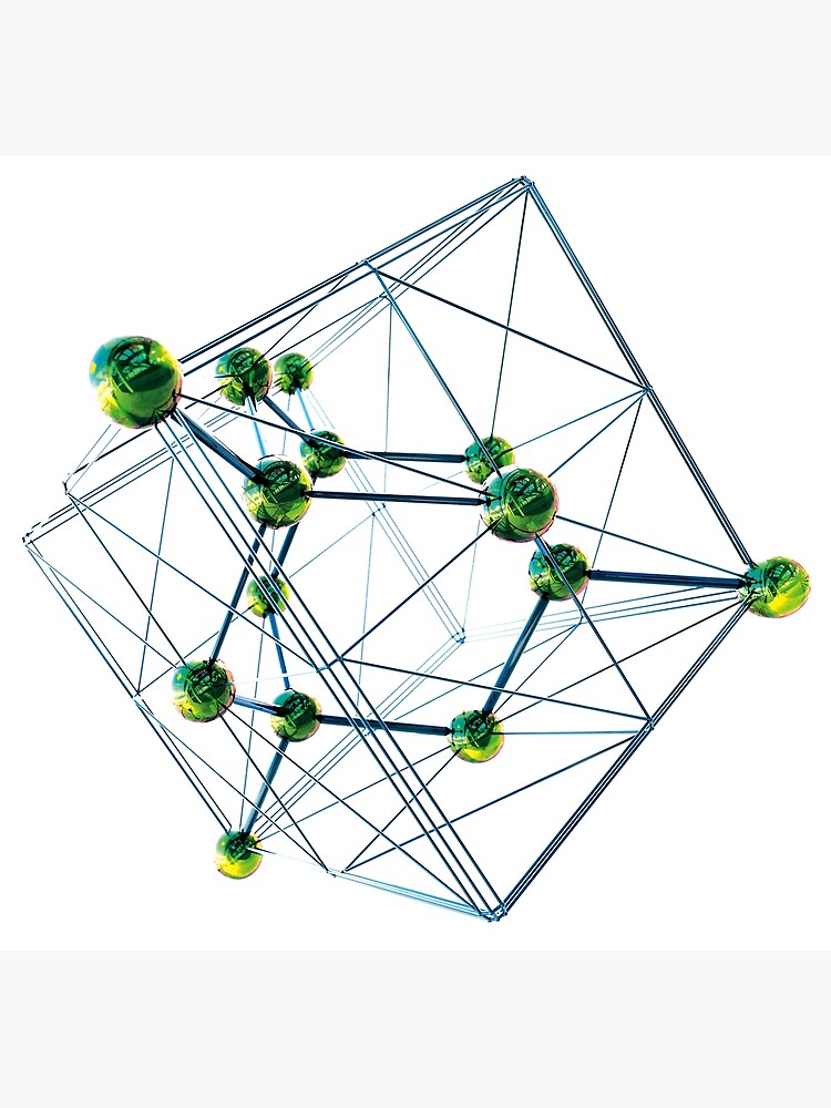 "Molecular model of crystalline carbon. (diamond)" Poster for Sale by ...