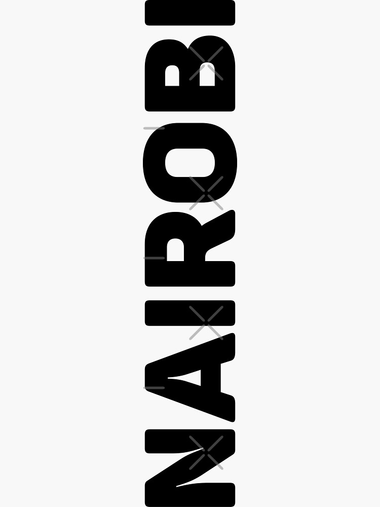 "Nairobi" Sticker for Sale by designkitsch | Redbubble