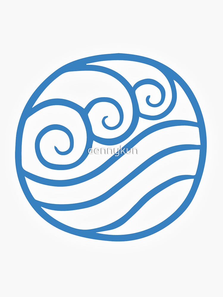 "Element Water" Sticker for Sale by dennykun | Redbubble