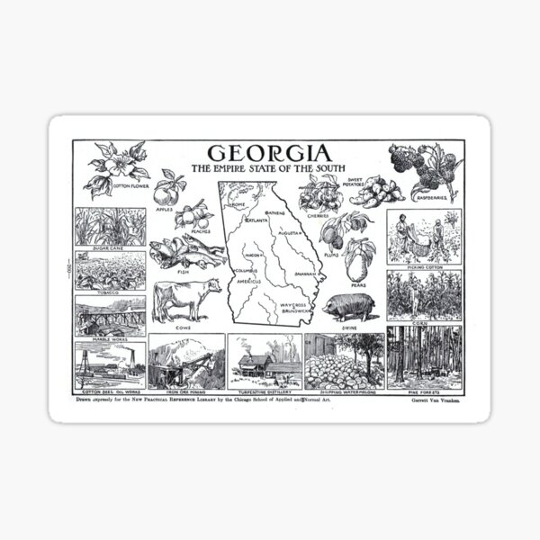 Georgia State Symbols Coloring Pages [2025]
