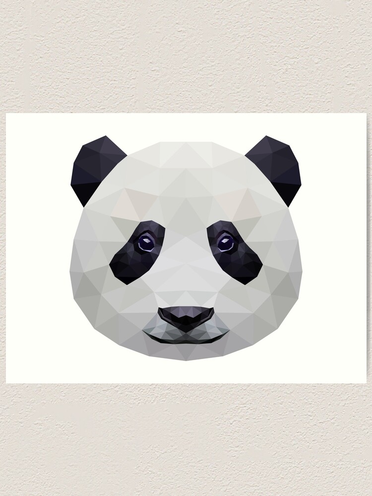 "Geometric Animal Panda" Art Print for Sale by chrismick42 | Redbubble