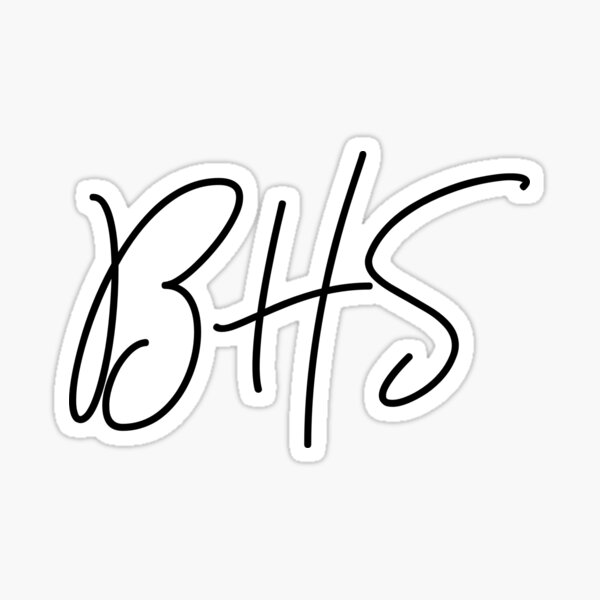 "Simple BHS Sticker" Sticker by marsillygoat | Redbubble
