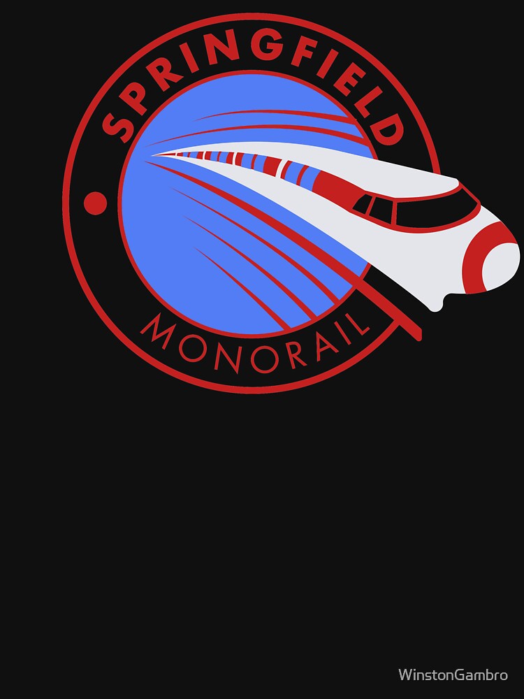 "Springfield Monorail" Essential T-Shirt for Sale by WinstonGambro ...