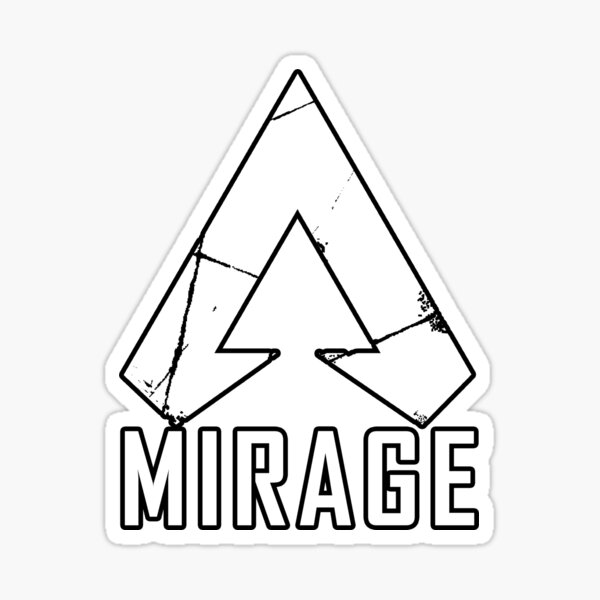 Pegatina «Logo Mirage | Apex Legends Symbol» de surik- | Redbubble