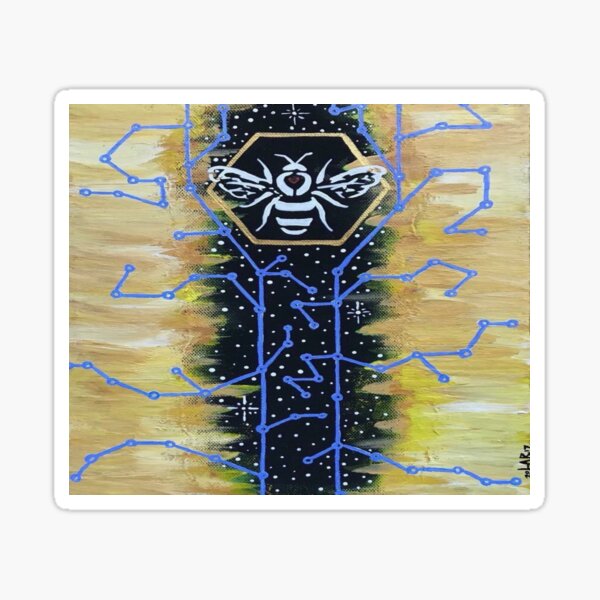 "Bee Constellation" Sticker by DaisleDeadPetal | Redbubble