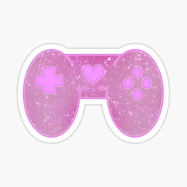 "Sparkly Controller in Pink" Sticker by RazorKitanaPro | Redbubble