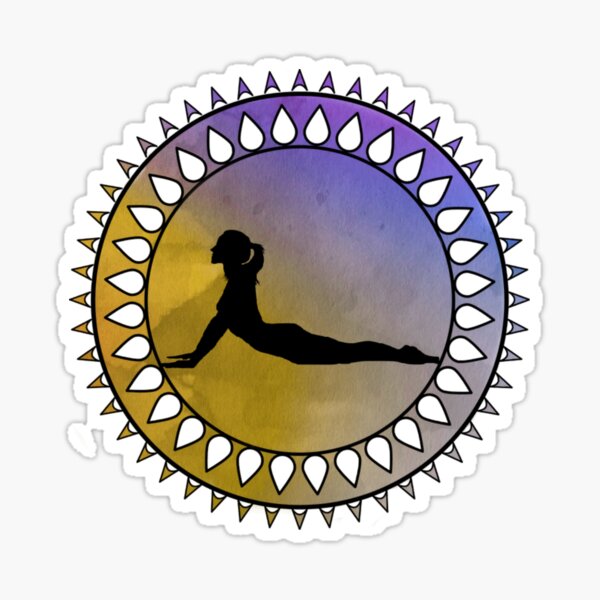 "Asana 21" Sticker for Sale by Madblossom | Redbubble