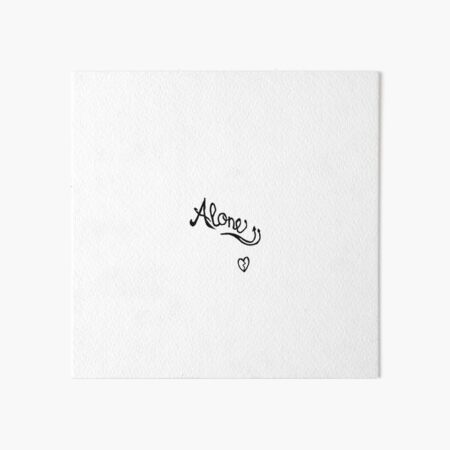 "XXXTentacion Alone Tattoo" Art Board Print by LONG-LIVE-X | Redbubble