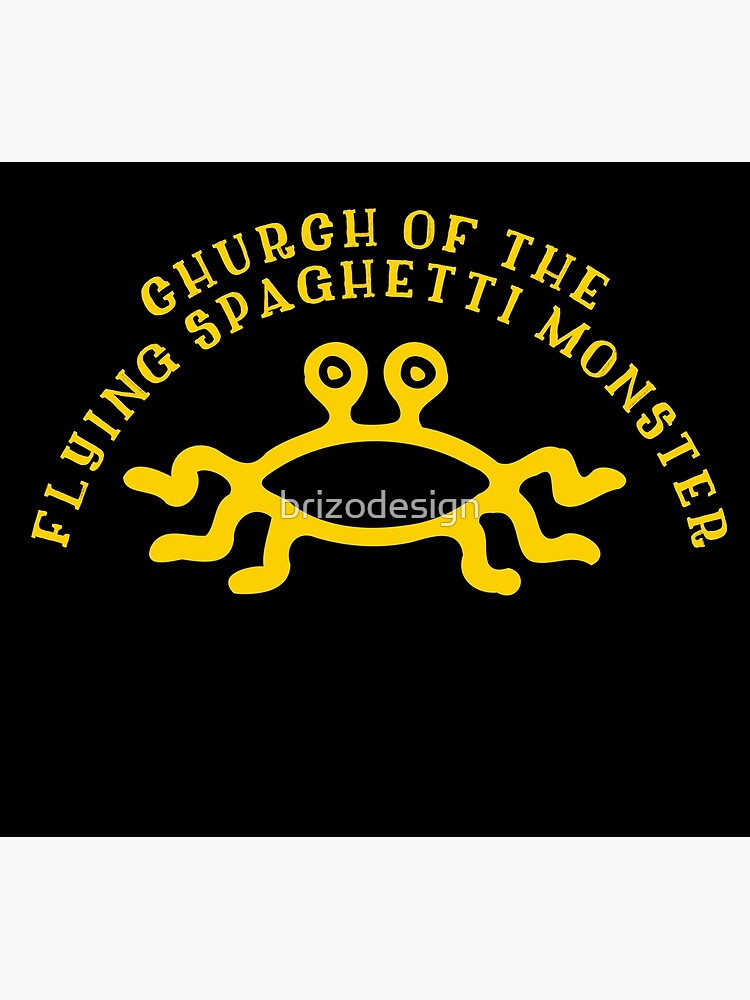 Flying Spaghetti Monster FSM Pastafarian Premium Matte Vertical Poster