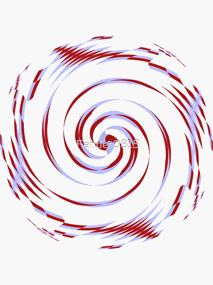 "Spinning pattern, centrifugal pattern" Sticker for Sale by Fender0815 ...