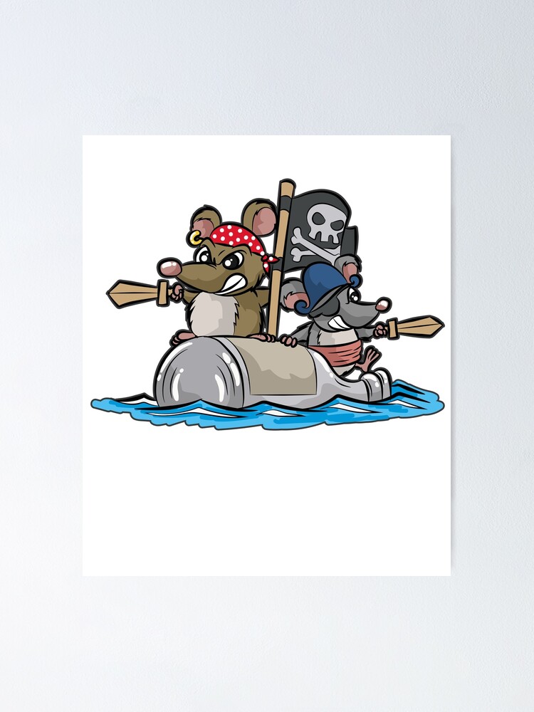 Rats Jumping Ship Cartoon