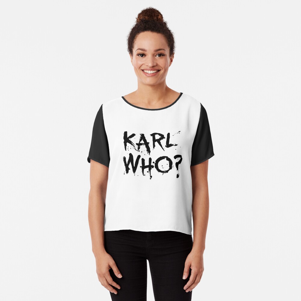 "Karl Who" Sticker for Sale by dariabeyger | Redbubble