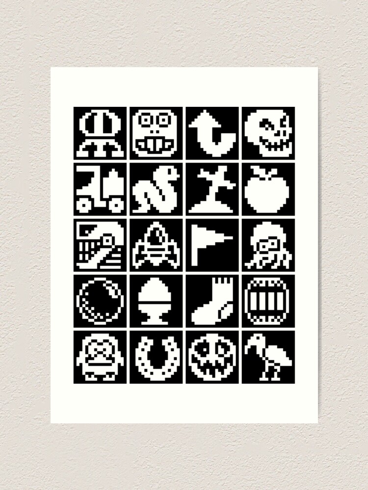 "Tiled Retro Gaming Sprites" Art Print by RetroGameDev | Redbubble