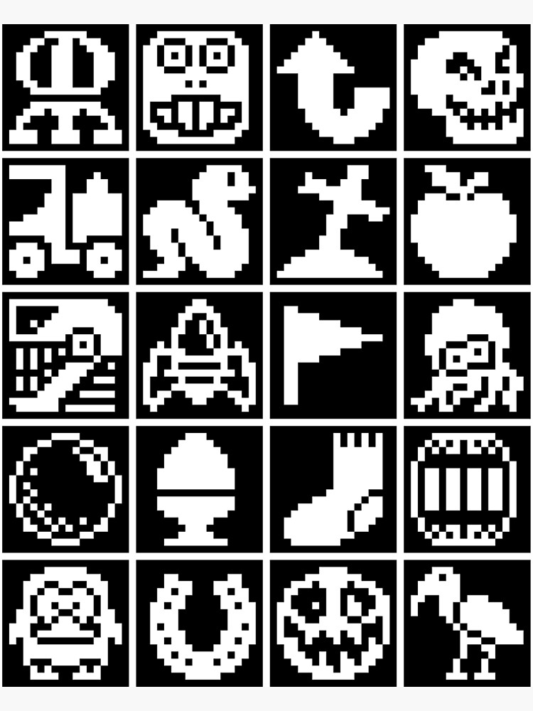 "Tiled Retro Gaming Sprites" Art Print by RetroGameDev | Redbubble