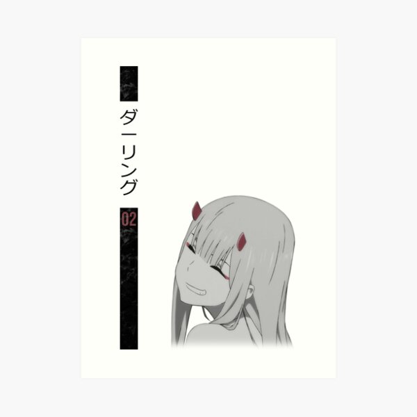 ""Darling" ZeroTwo - Darling in the Franxx" Art Print for Sale by ...