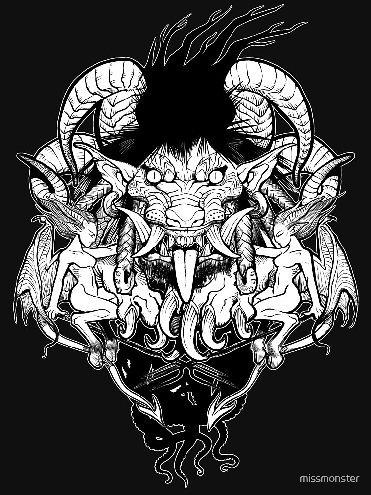 "Diablo White" T-shirt for Sale by missmonster | Redbubble | metal t ...