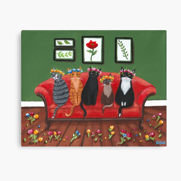 Tuxedo Cat Wall Art | Redbubble