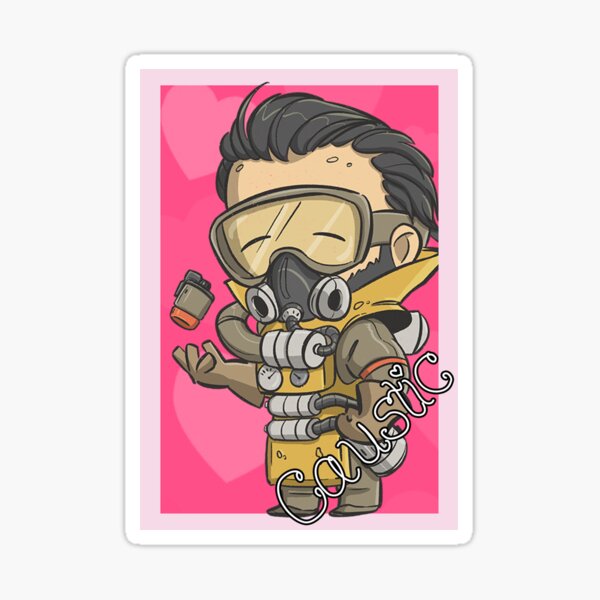 "Cute Caustic" Sticker for Sale by EZTs | Redbubble