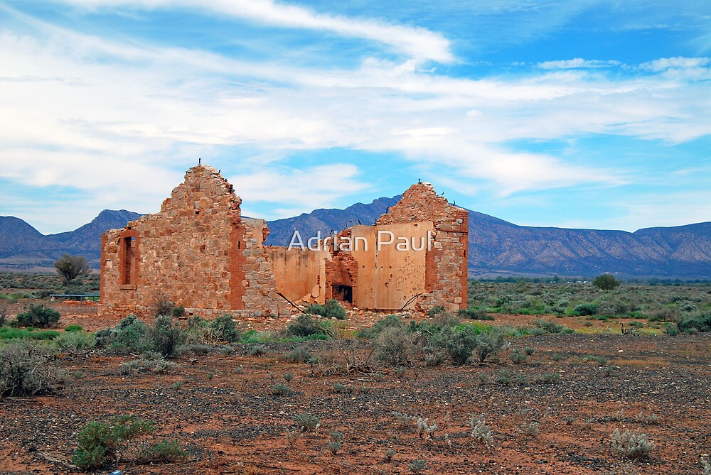 "Farmhouse Ruins, Outback South Australia" by Adrian Paul | Redbubble
