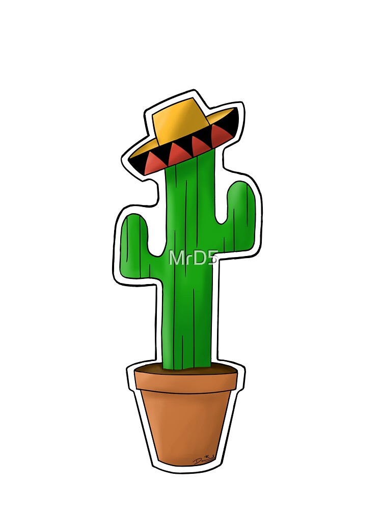 "Cowboy Cactus" Sticker by MrD5 | Redbubble