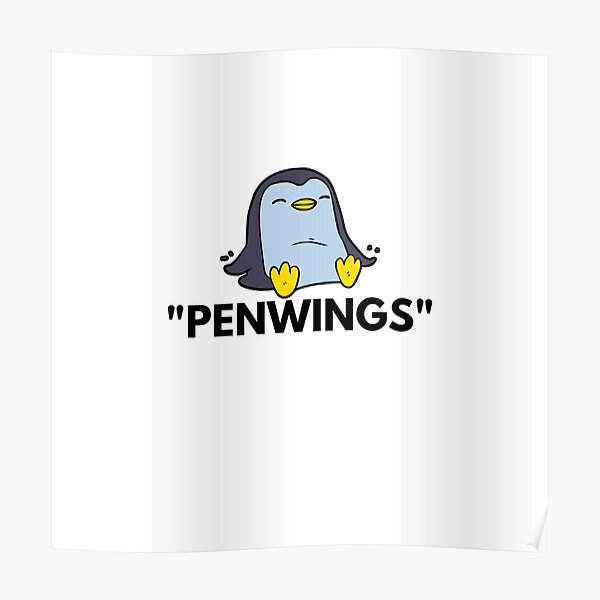 "Penwing, penguin, Benedict Cucumberpatch design" Poster for Sale by ...