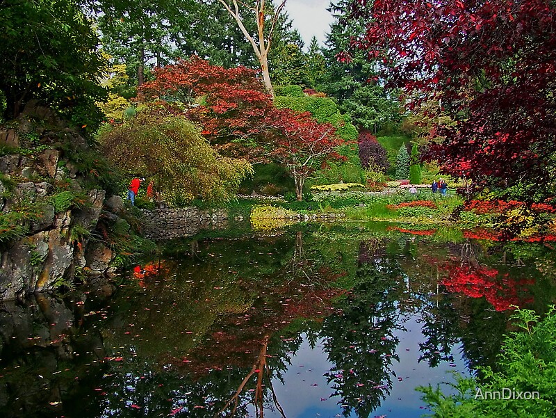 "Butchart Gardens in the Fall" by AnnDixon | Redbubble