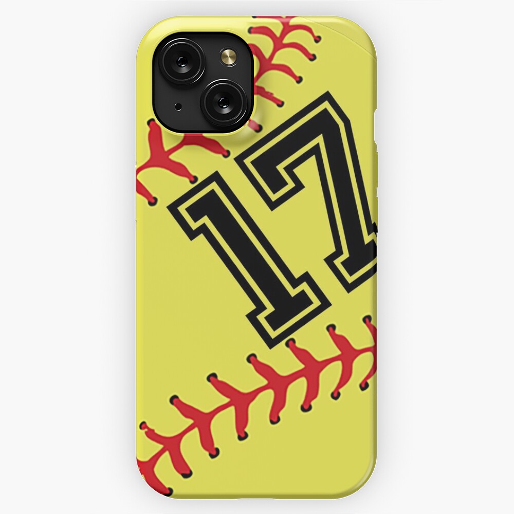"Softball Player Jersey No 17 Back Number #17 Ball Sport Sticker Gift ...
