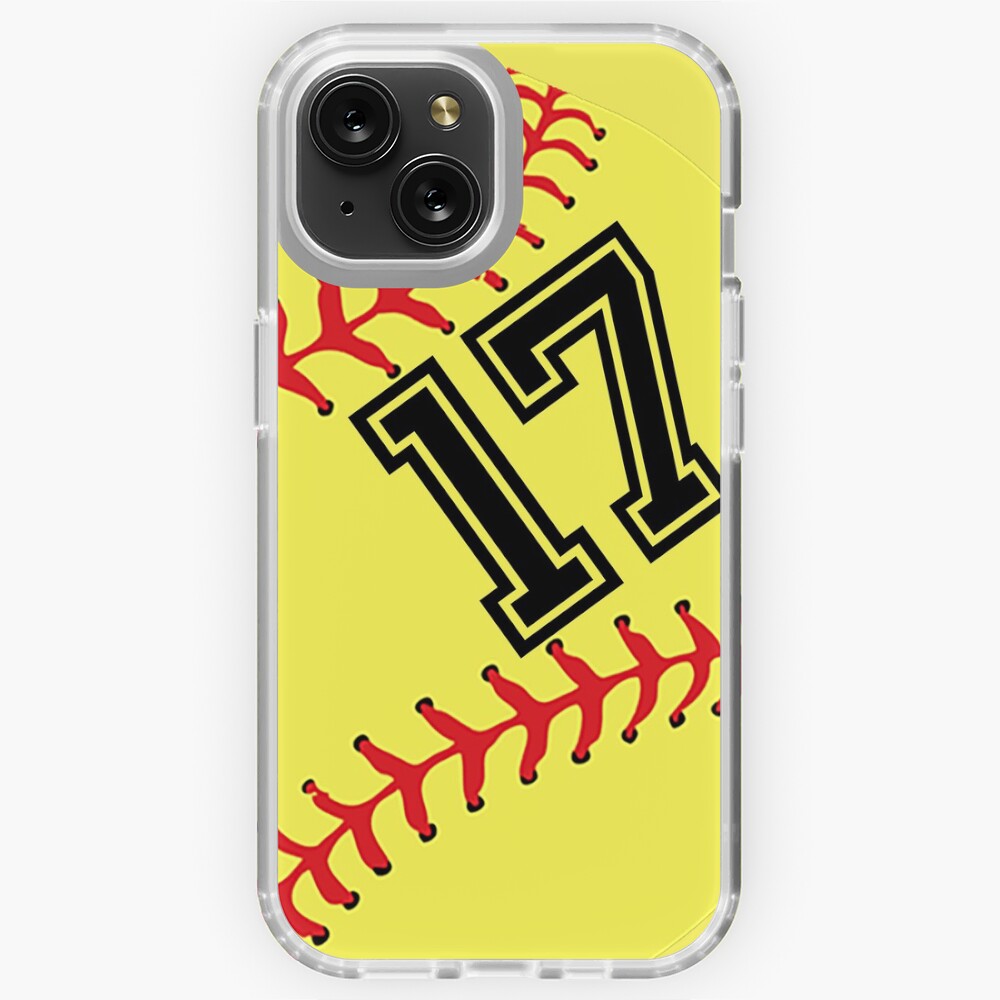 "Softball Player Jersey No 17 Back Number #17 Ball Sport Sticker Gift ...