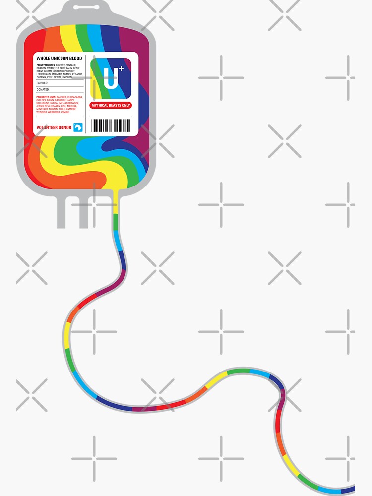 "Fairytale Transfusion" Sticker by quick-brown-fox | Redbubble