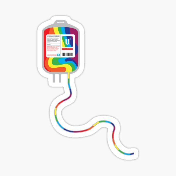 "Fairytale Transfusion" Sticker by quick-brown-fox | Redbubble