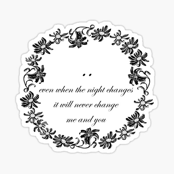 "One Direction Lyrics" Sticker by ellosmedicenale | Redbubble