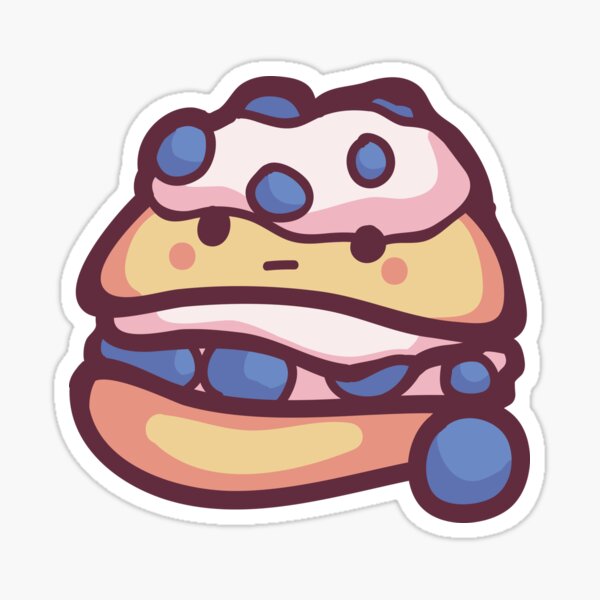 "Blueberry Lemon Napoleon" Sticker by SnowStarDesigns | Redbubble