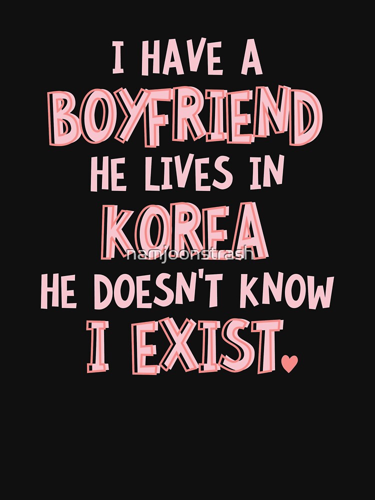 Korean Funny Boyfriend Quote Merch & Gifts for Sale | Redbubble