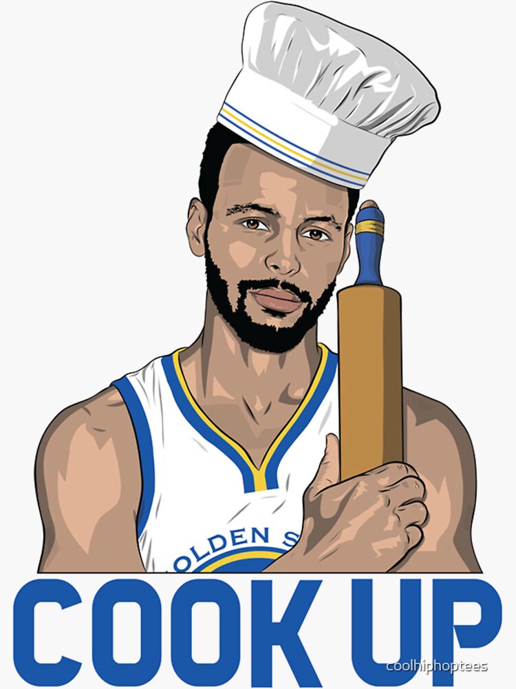 "Chef Curry T-Shirt" Sticker for Sale by coolhiphoptees | Redbubble