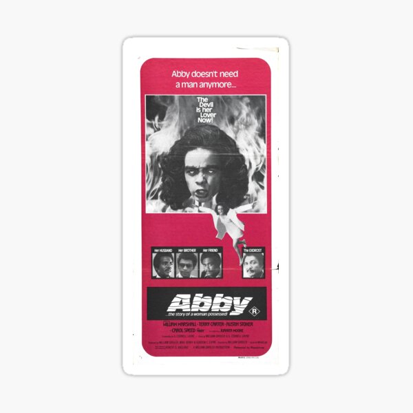 "Abby (1974)" Sticker for Sale by attractivedecoy | Redbubble