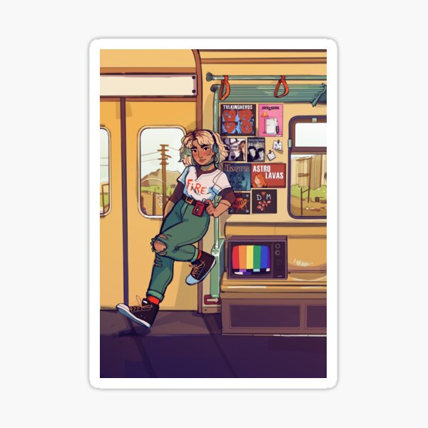 "Alt Rock Aesthetic" Sticker for Sale by lavenderarts | Redbubble