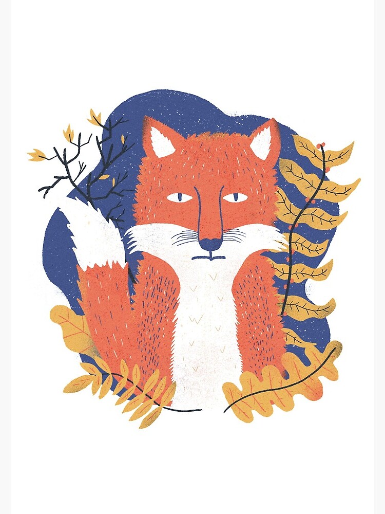 "Bored fox" Spiral Notebook by rfortes | Redbubble