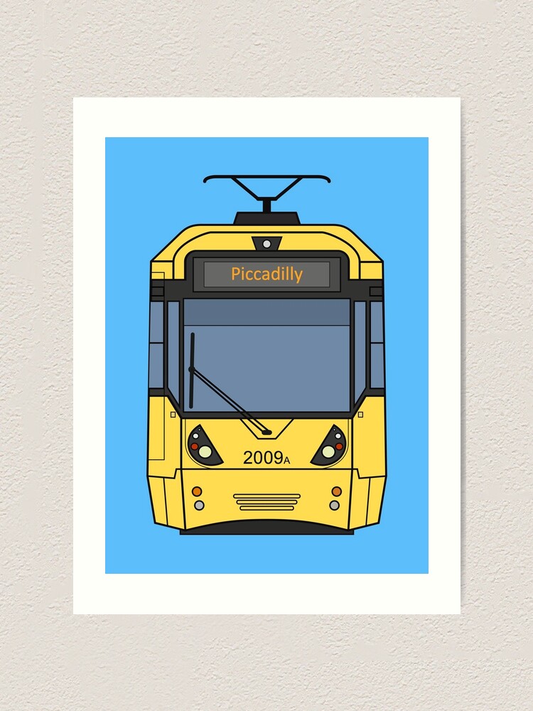 "Manchester Tram (2009)" Art Print for Sale by careful-design | Redbubble