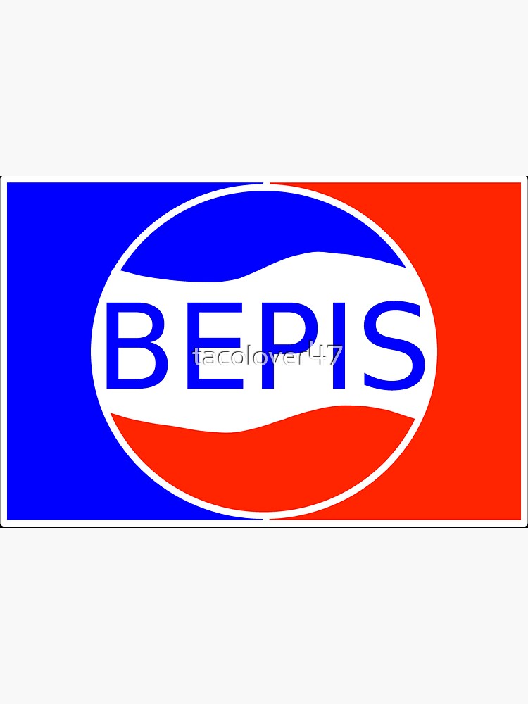 "BEPIS" Sticker by tacolover47 | Redbubble