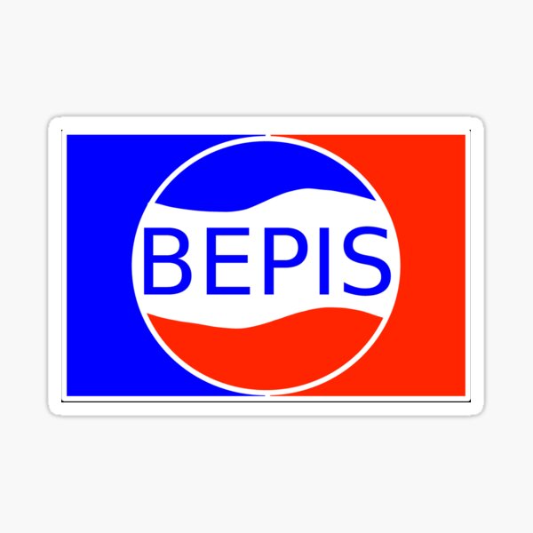 "BEPIS" Sticker by tacolover47 | Redbubble