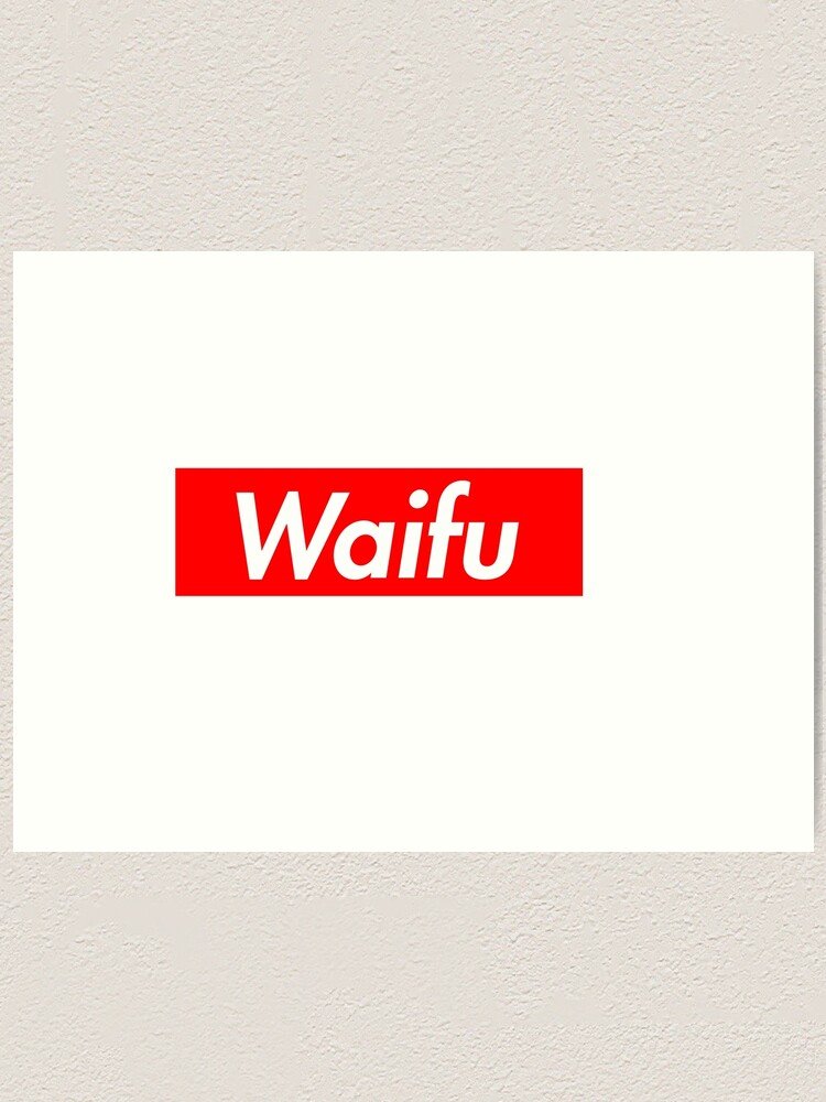 "Waifu logo" Art Print for Sale by mainframe110 | Redbubble