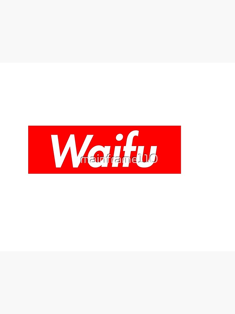 "Waifu logo" Art Print for Sale by mainframe110 | Redbubble