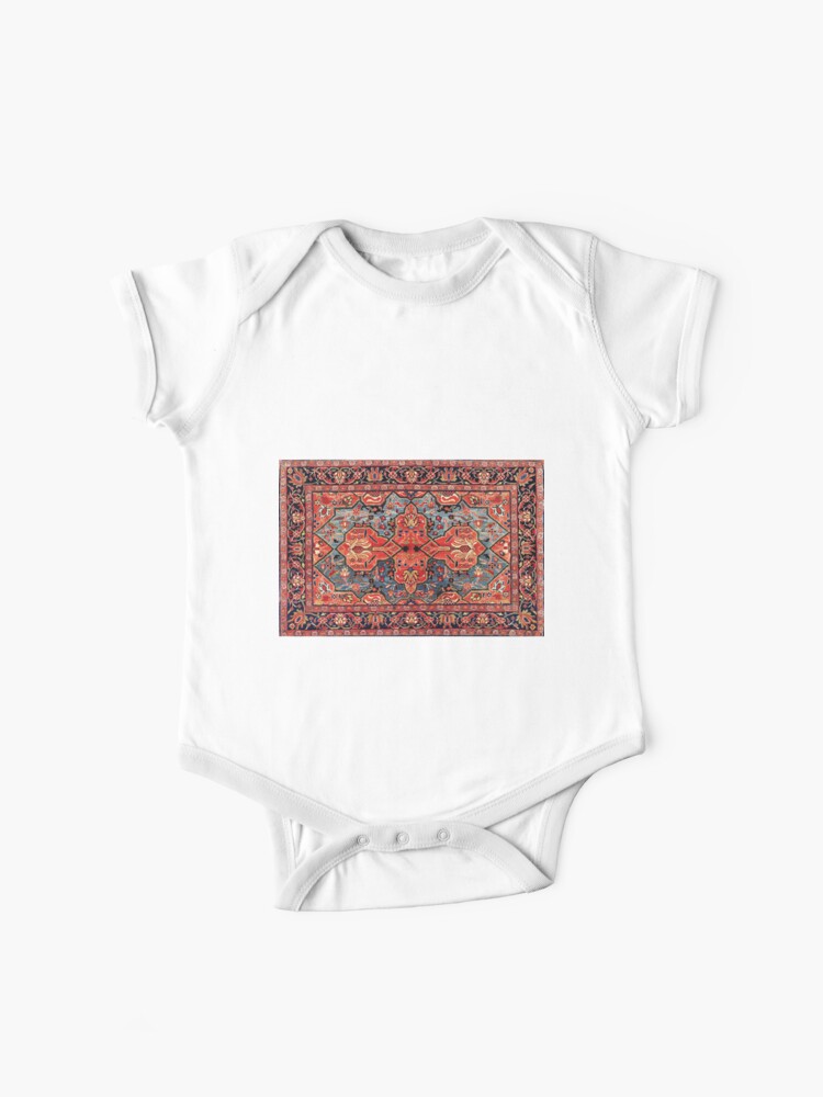 "Kashan Poshti Central Persian Rug Print" Baby One-Piece for Sale by Vicky Brago-Mitchell ...