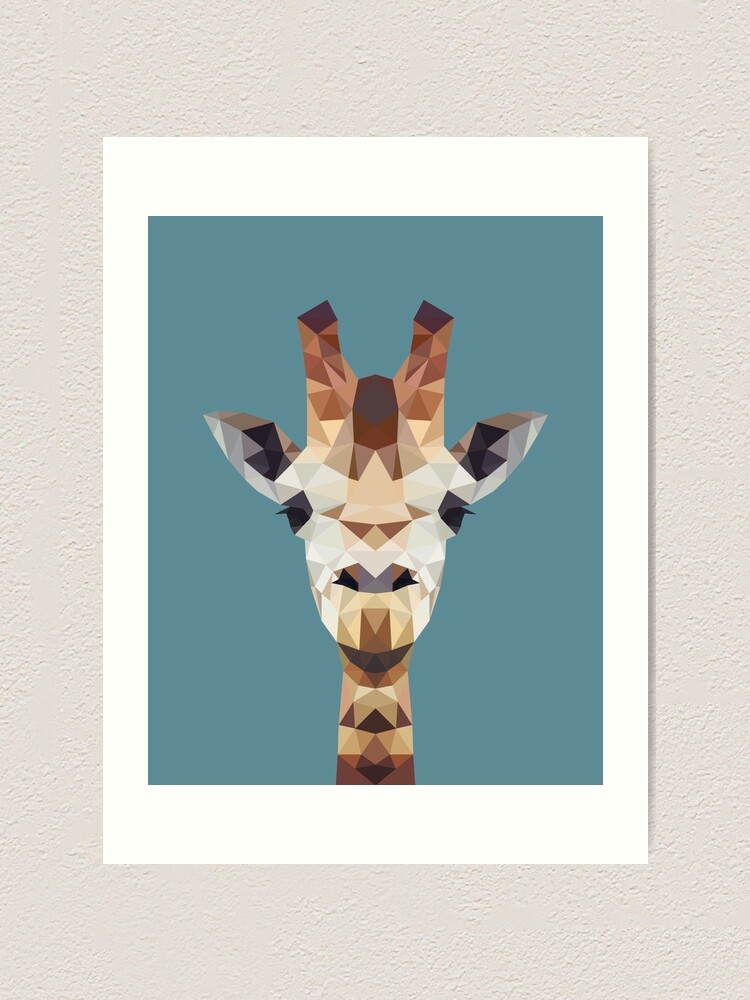 "Geometric Giraffe" Art Print for Sale by drxgonfly | Redbubble