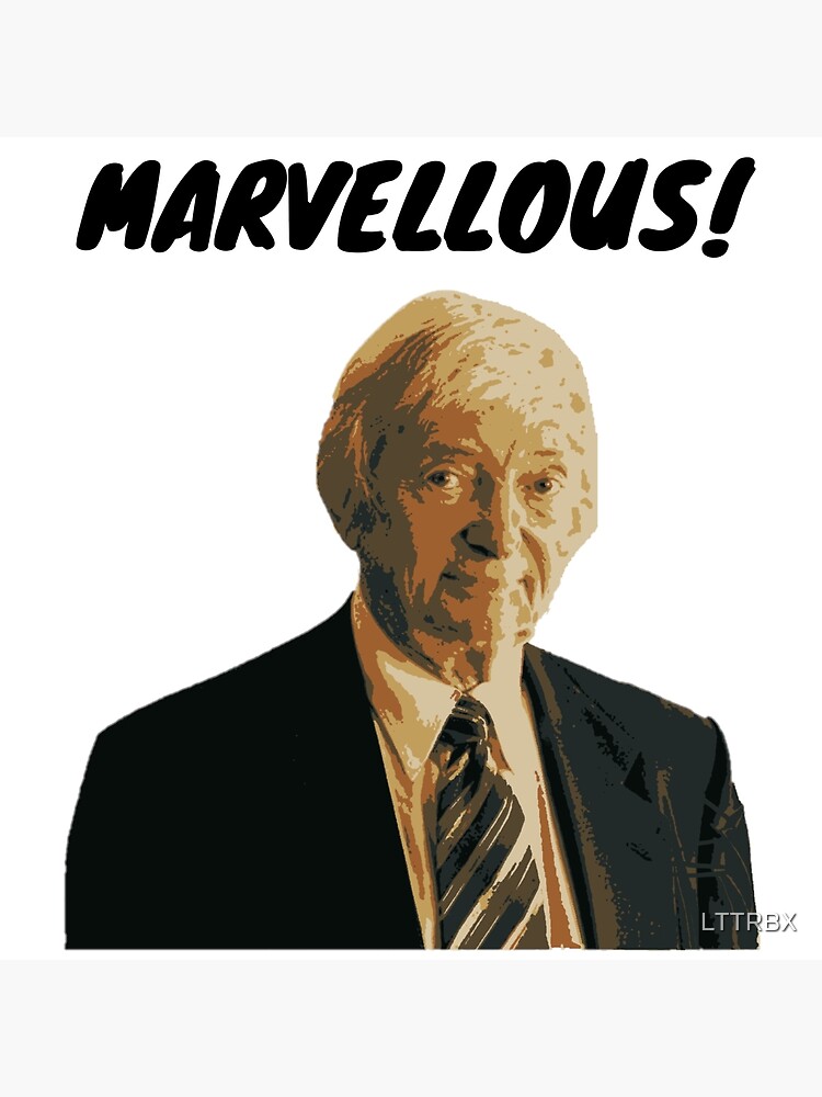 "Richie Benaud - Marvellous!" Poster for Sale by LTTRBX | Redbubble