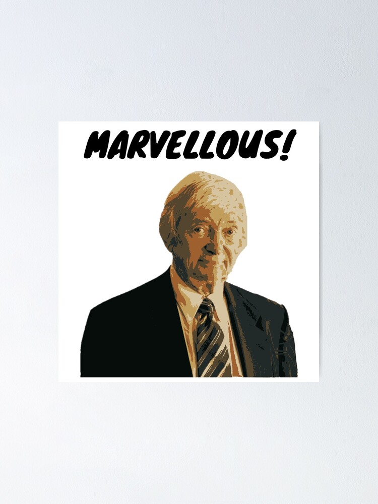 "Richie Benaud - Marvellous!" Poster for Sale by LTTRBX | Redbubble
